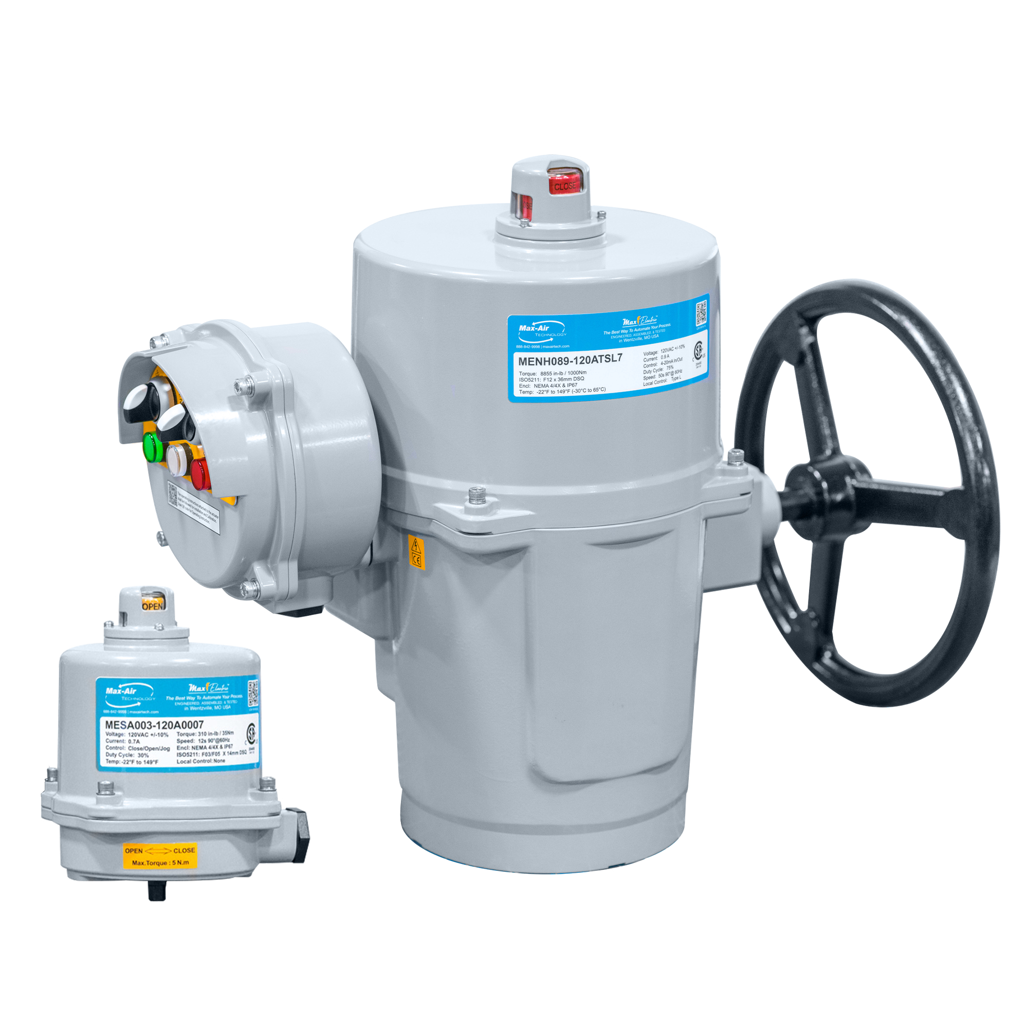 Max-Air ME Series Industrial Electric Actuators for Ordinary Locations
